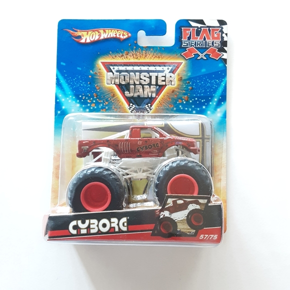 Hot Wheels | Toys | Hot Wheels Monster Jam Cyborg 64 Scale Flag Series ...